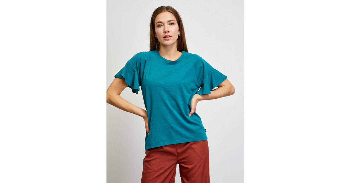 ZOOT.lab - Petrol Tričko s volánovými rukávmi ZOOT.lab Aurelia | ZOOT.sk